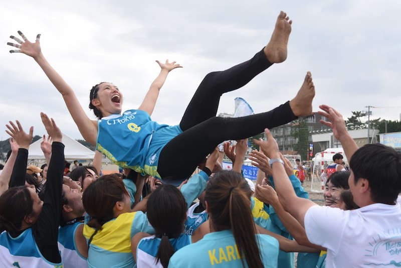 モデルのヤハラリカがビーチハンドボールチーム日本一の快挙 - PRESSPORTS